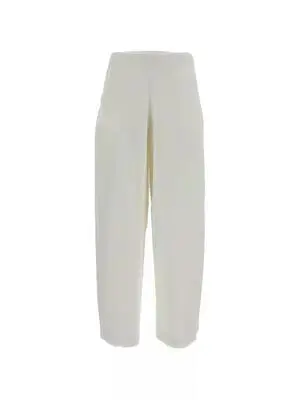 RTW Wide-leg Elasticated-waist Trousers - Neutrals