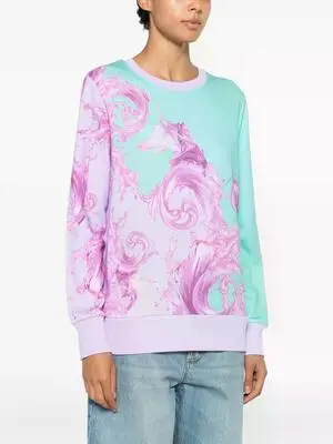 Versace Baroque Print Long Sleeve Sweatshirt