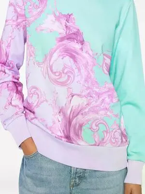 Versace Baroque Print Long Sleeve Sweatshirt