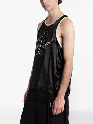 ANN DEMEULEMEESTER Endor Wrinkled Tank Top - Black