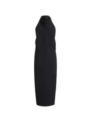 Khaite Roxanne Halterneck Maxi Dress - Black
