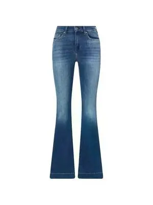Liu Jo Rhinestone-embellished Flared Jeans - Blue