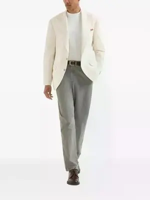 Brunello Cucinelli Gabardine Trousers - Grey