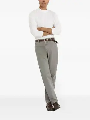Brunello Cucinelli Gabardine Trousers - Grey