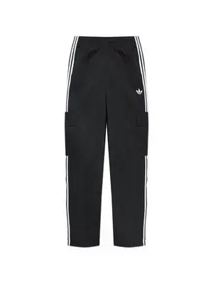 Adidas Logo-embroidered Side-stripe Cargo Pants