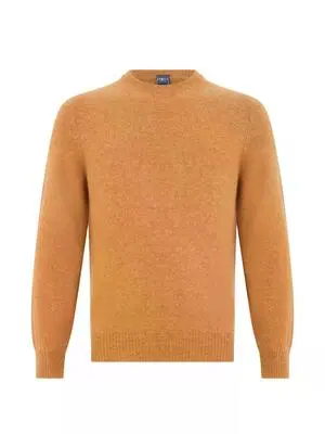 Fedeli Cashmere Crew-neck Sweater - Orange