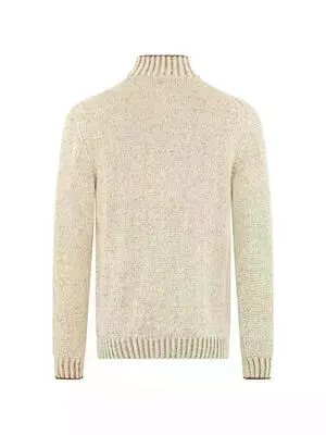 Fedeli Zip-up High-neck Cardigan