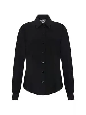 Moschino Long Sleeve Button-up Shirt - Black