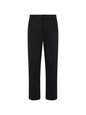 Moschino Elasticated Waistband Straight Leg Trousers - Black
