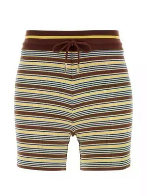 Fendi Striped Knit Shorts