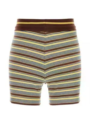 Fendi Striped Knit Shorts