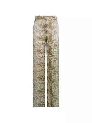 COLLINI MILANO Abstract Print Wide-leg Trousers