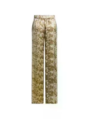 COLLINI MILANO Abstract Print Wide-leg Trousers