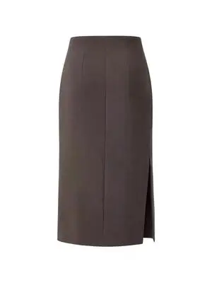Calvin Klein Wrap Side-slit Midi Skirt