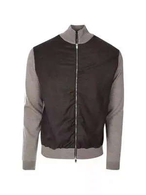 TOMBOLINI Panelled Turtleneck Cardigan
