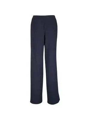 PETER COHEN Navy Elasticated Waistband Trousers - Blue