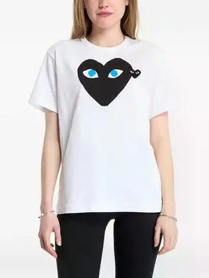 Play Comme Des Garcon Heart Print T-shirt