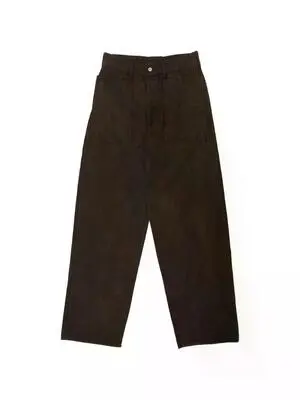 TAIGA TAKAHASHI Mud Cotton M-35 Trousers - Brown