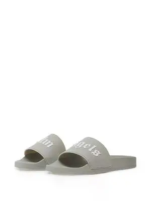 Palm Angels Logo Print Slippers