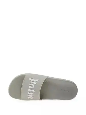 Palm Angels Logo Print Slippers