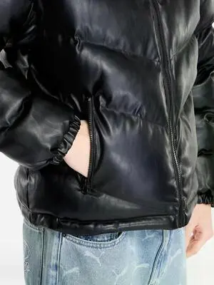 WASTED Reversible Skull Print Puffer Jacket