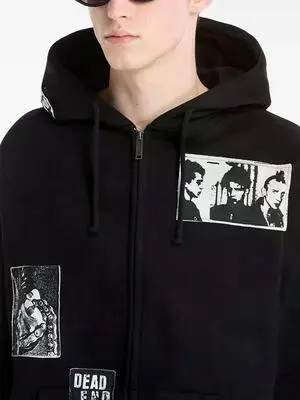 WASTED Patch Detail Zip Hoodie