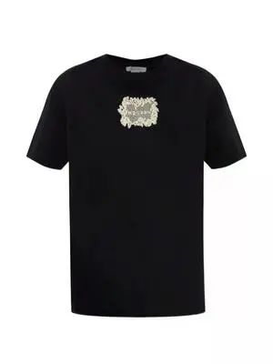 Alexander McQueen Lace Appliqué T-shirt - Black