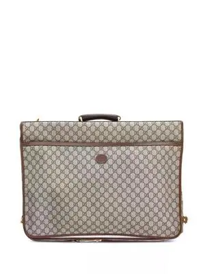 Gucci Gg Coated Canvas Travel Bag - Brown