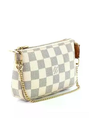 LOUIS VUITTON Pochette Accessoires Damier Mini Clutch Bag