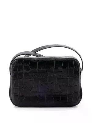 Celine Horizontal Phone Pouch Crocodile Embossed Leather Mini Shoulder Bag