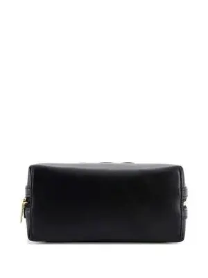 Celine Cuir Triomphe Zip Around Chain Clutch Leather Crossbody Bag