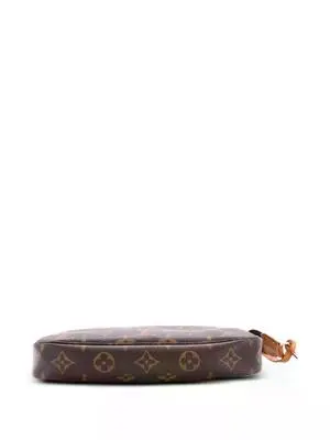 LOUIS VUITTON Monogram Canvas Pochette Accessoires Nm Clutch Bag - Brown