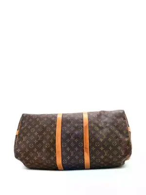 LOUIS VUITTON Keepall Bandoulière 55 Monogram Canvas Travel Bag - Brown