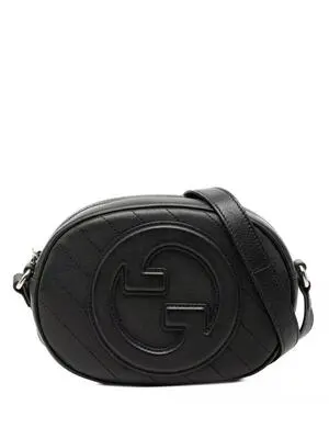 Gucci Mini Matelassé Calfskin Blondie Crossbody Bag - Black