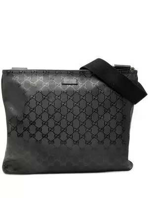 Gucci Gg Imprimé Crossbody Bag - Black