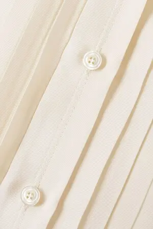 TOM FORD Pleated Twill Shirt - Ivory