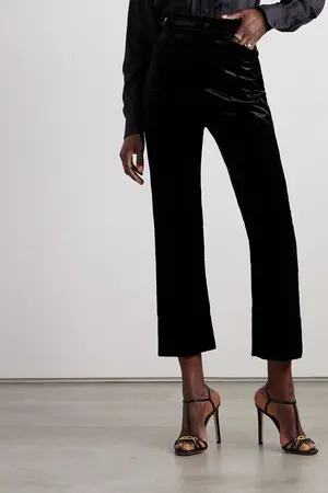 TOM FORD Texturedvelvet Straightleg Pants