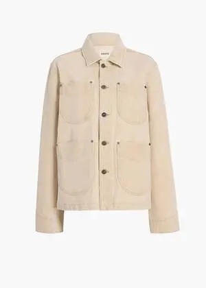 Khaite Wyatt Denim Chore Jacket - Dumas
