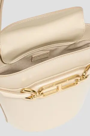 TOM FORD Whitney Leather Bucket Bag - Cream