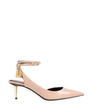 TOM FORD Padlock Leather Pumps - Neutral