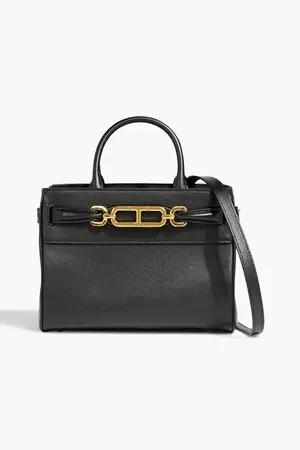 TOM FORD Whitney Chainembellished Pebbledleather Tote - Black
