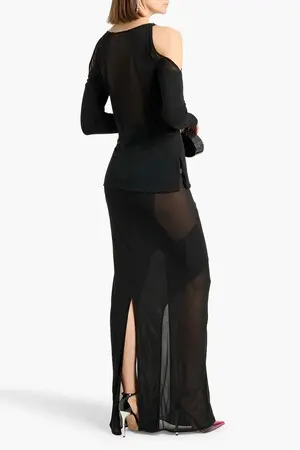 TOM FORD Coldshoulder Stretchjersey Top