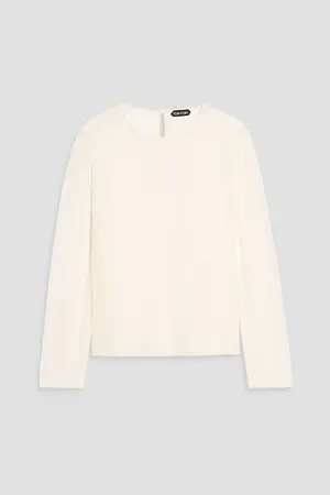 TOM FORD Silkchiffon Top - Ecru
