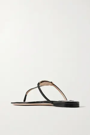 TOM FORD Logoembellished Patentleather Sandals