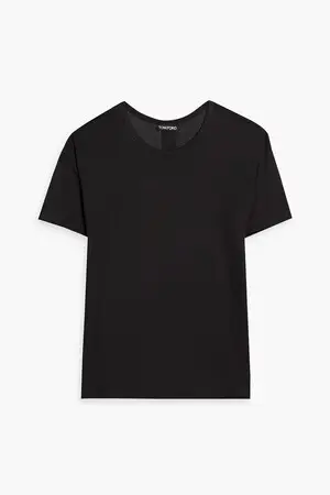 TOM FORD Silkjersey Tshirt - Black