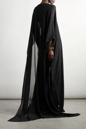 TOM FORD Cape Effect Silk Chiffon Gown