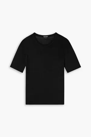 TOM FORD Silkblend Tshirt - Black
