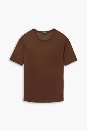 TOM FORD Silkblend Tshirt - Chocolate