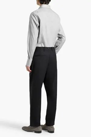TOM FORD Prince Of Wales Checked Cottonpoplin Shirt