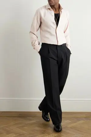 TOM FORD Slimfit Cutawaycollar Twill Shirt
